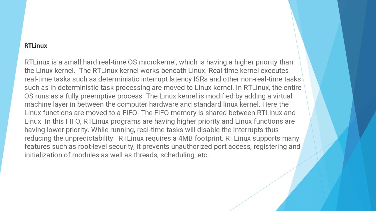 RTOS: RTLinux a short introduction - YouTube