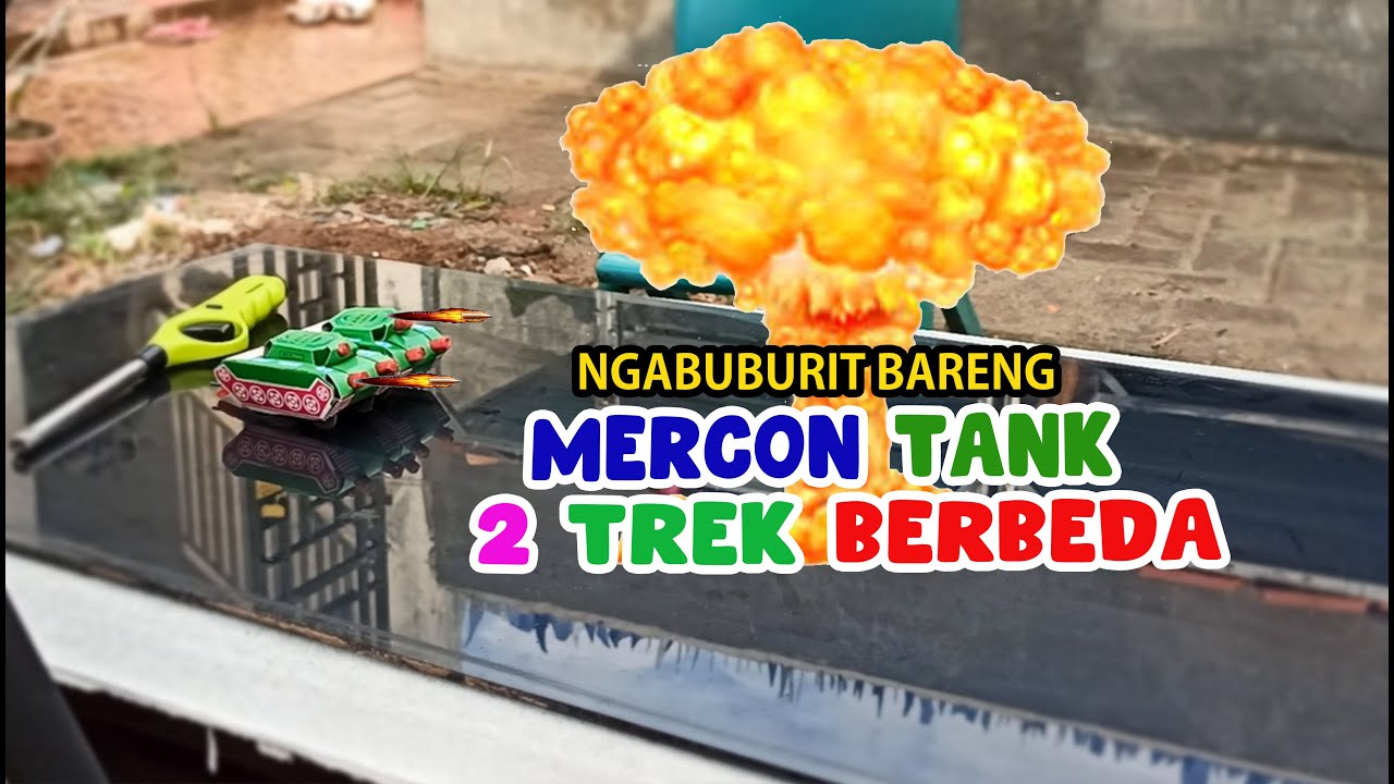 NGABUBURIT EKSPERIMEN NYUMET 4 MERCON TANK DI PERMUKAAN BERGELOMBANG ...