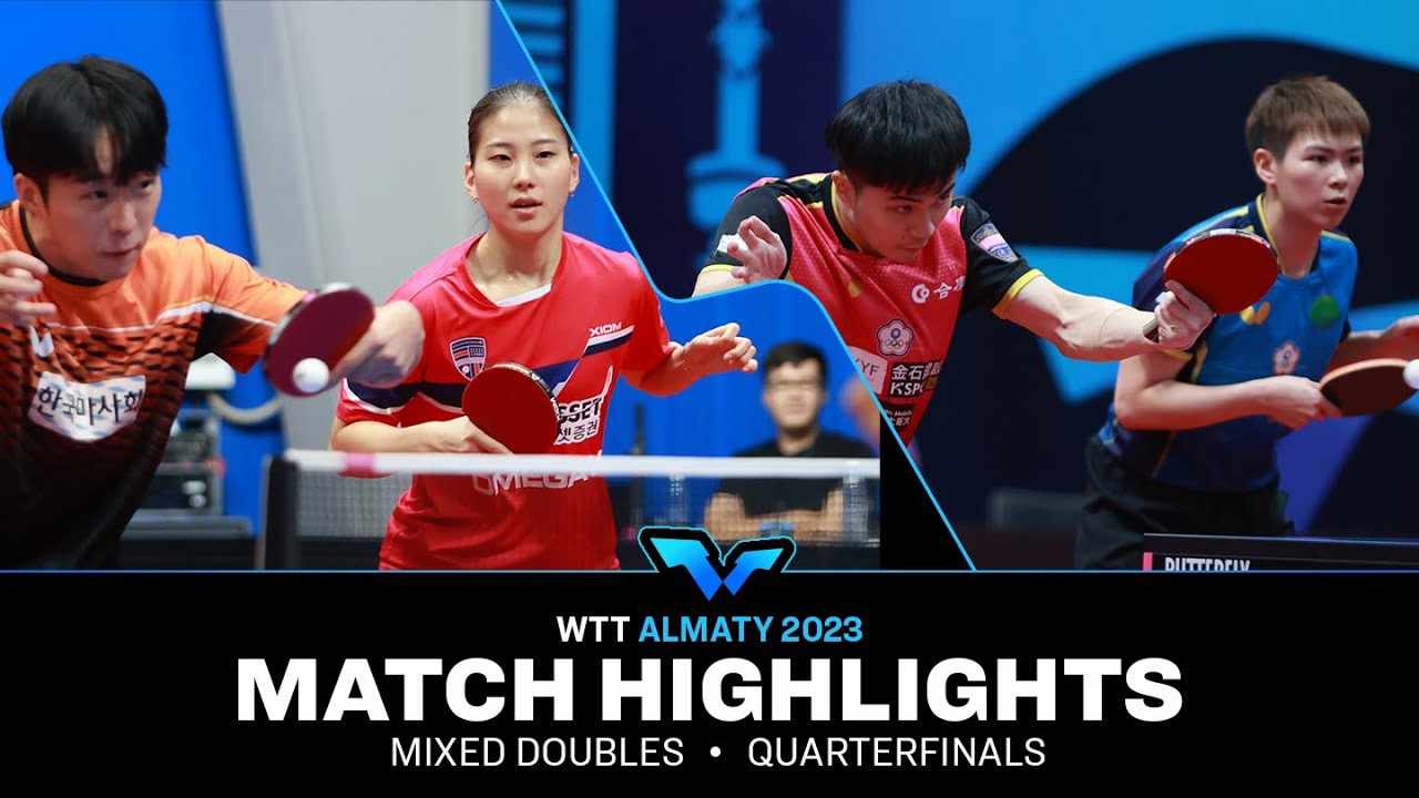 Park Chan Hyeok/Yoon Hyobin vs Chen Szu Yu/Lin Yun Ju | XD QF | WTT ...