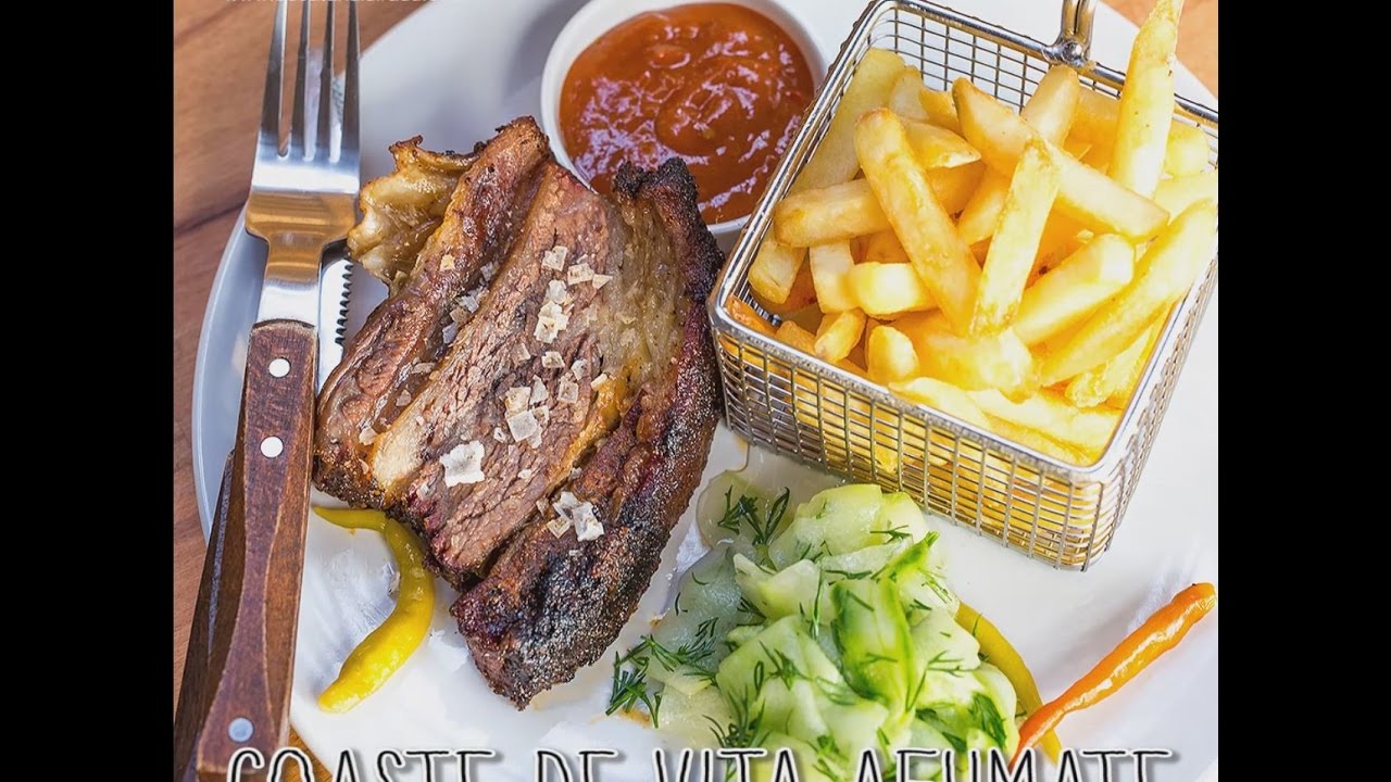 Reteta coaste de vita afumate la gratar | Bucataria lui Radu - YouTube