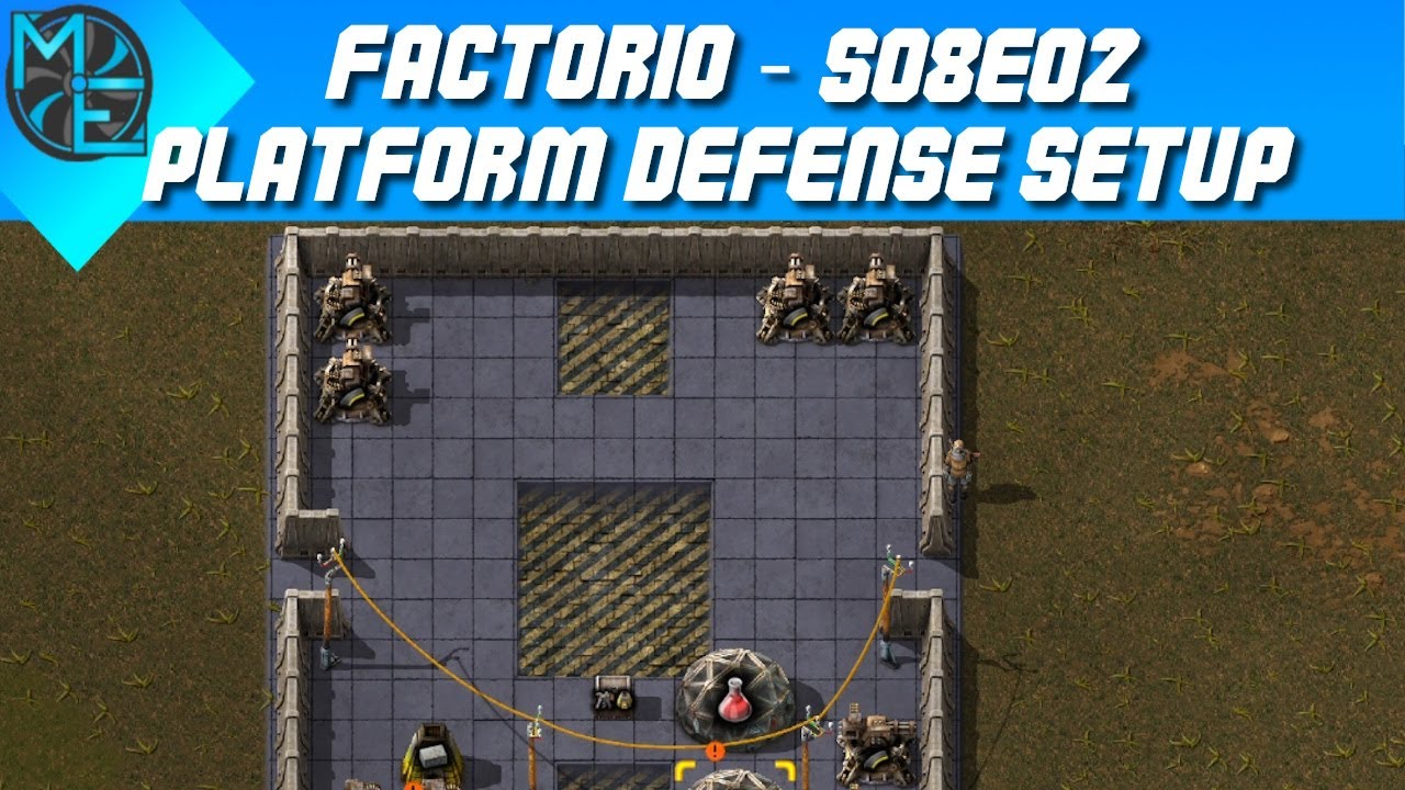 Factorio - S08E02 - Platform Defense Setup - YouTube