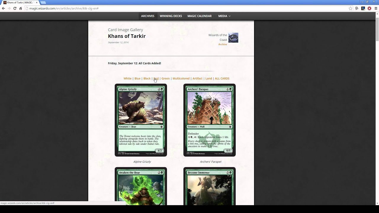 Khans of Tarkir - Land discussion and Clan ratings - YouTube
