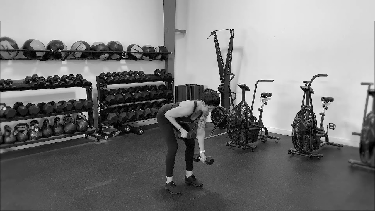 Alternating Dumbbell Bent Over Row - YouTube