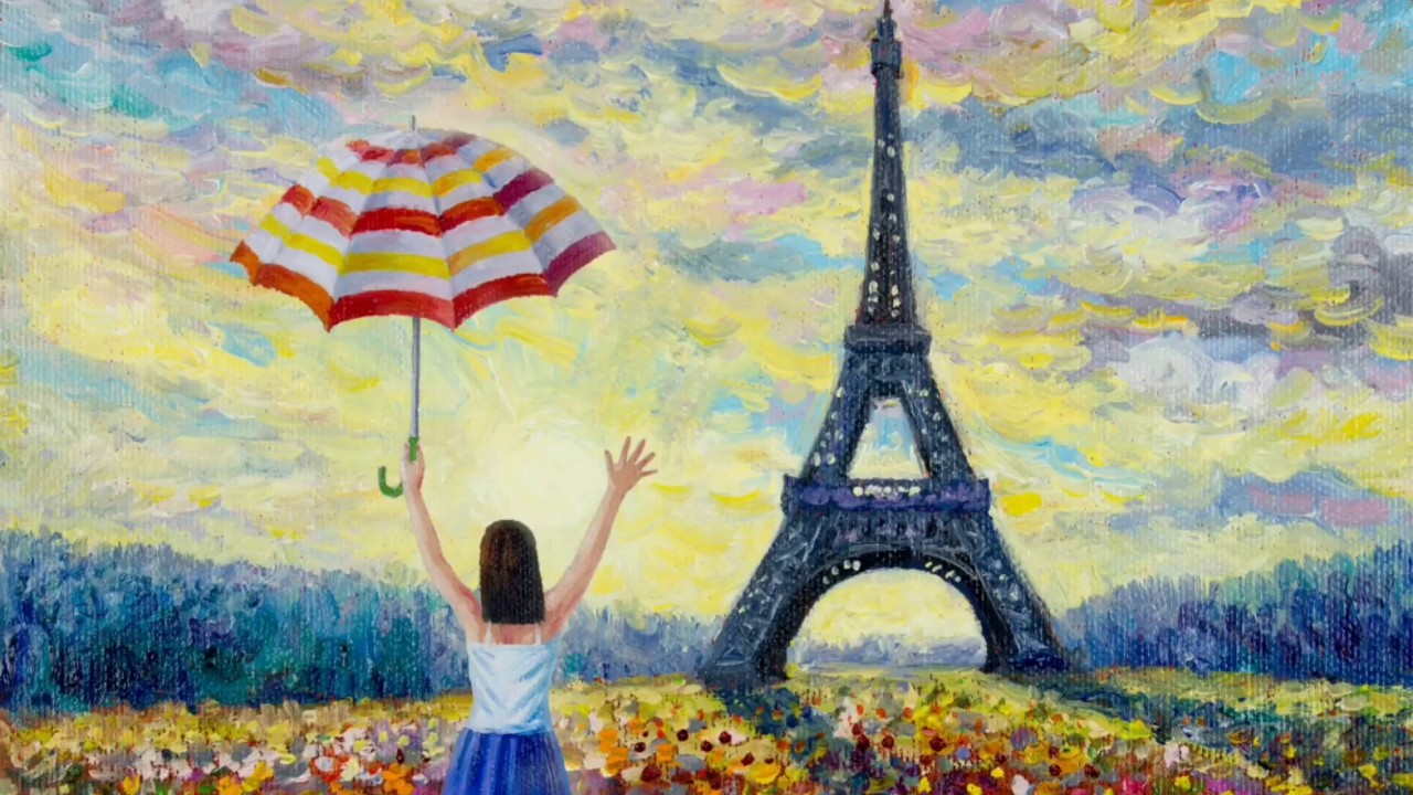 French music cafe - Paris in paintings. accordion traditional music ...
