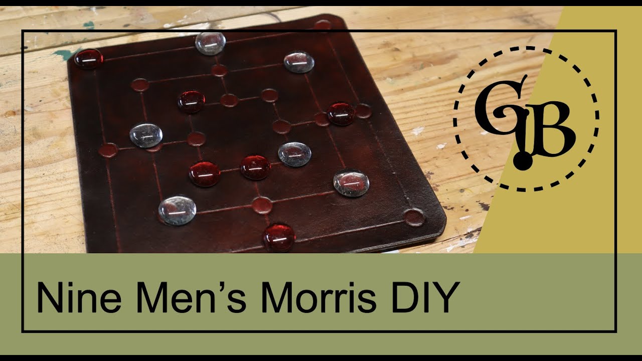 Nine Men's Morris DIY | leather game board - YouTube