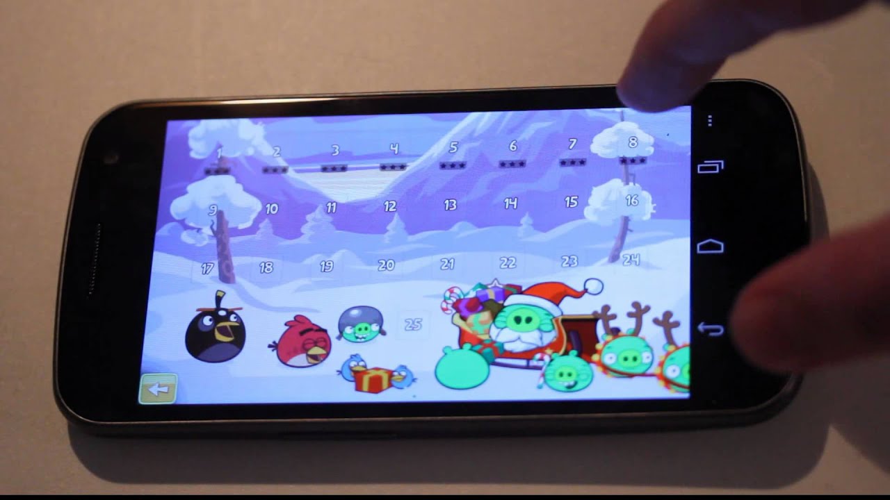 Angry Birds Wreck The Halls Samsung Galaxy Nexus Gameplay Review! (HD ...