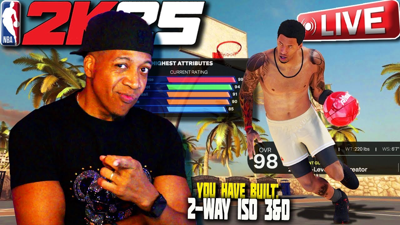 LIVE - NBA 2K25 - NEW BUILD GRIND / RISE Wins! Season 5 - YouTube