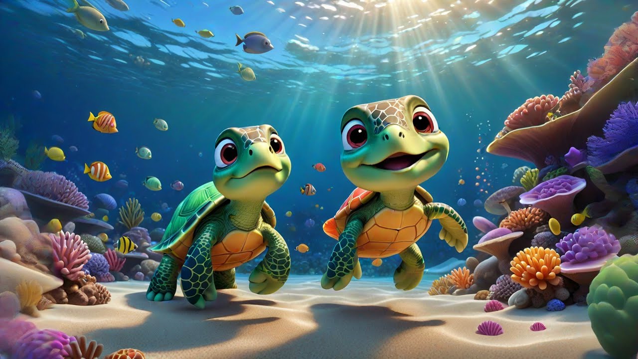 Two Tiny Turtles Know Their Shapes | Learn Shapes for Kids | Baby Songs ...