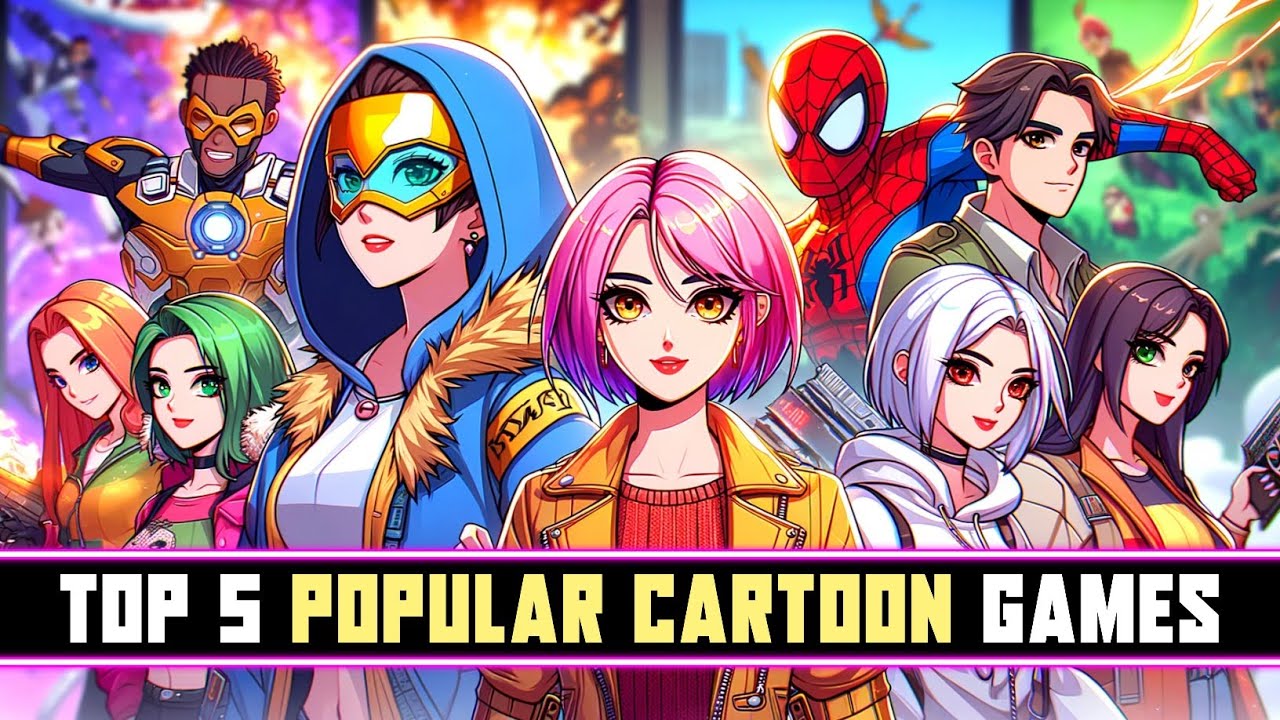 Top 5 Popular Cartoon Games EzrCaGaminG | Cartoon Visual Novel | Part-4 ...