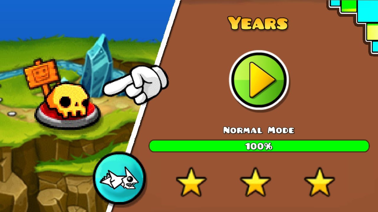Geometry Dash World - Years 100% [DASHLANDS] | Geometry Dash World ...