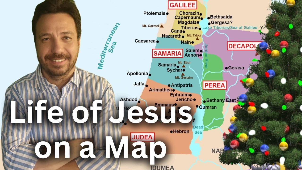 The Entire Life of Jesus on a Map - YouTube