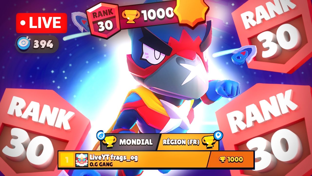RUSH CROW R30 - Live Brawl Stars FR - YouTube