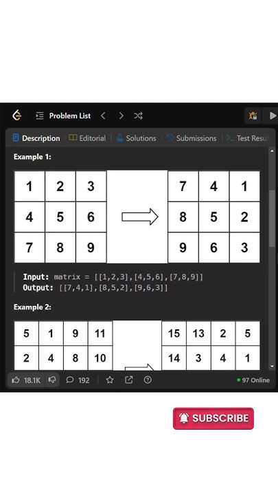 Leetcode problem 48 rotate image #cpp #programming #coding #dsa #leetcode @freecodecamp #wipro ...