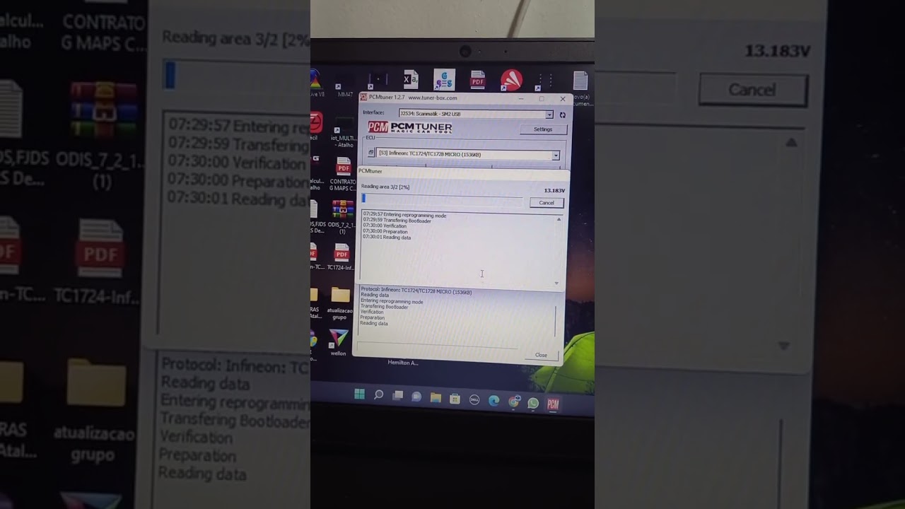 Leitura TC1724 BSL EMS2301 FORD KA. PCMTUNER. - YouTube