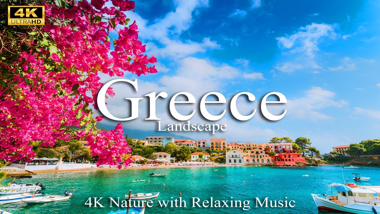 Greece 4K | Stunning Aerial Views of Santorini, Athens, Meteora & More ...