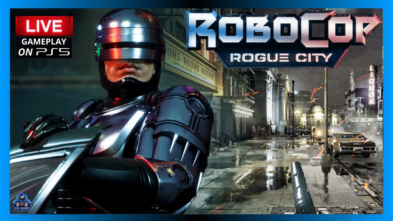 #01 ROBOCOP ROGUE CITY PART 01 / GAMEPLAY ON PS5 / LIVESTREAM - YouTube