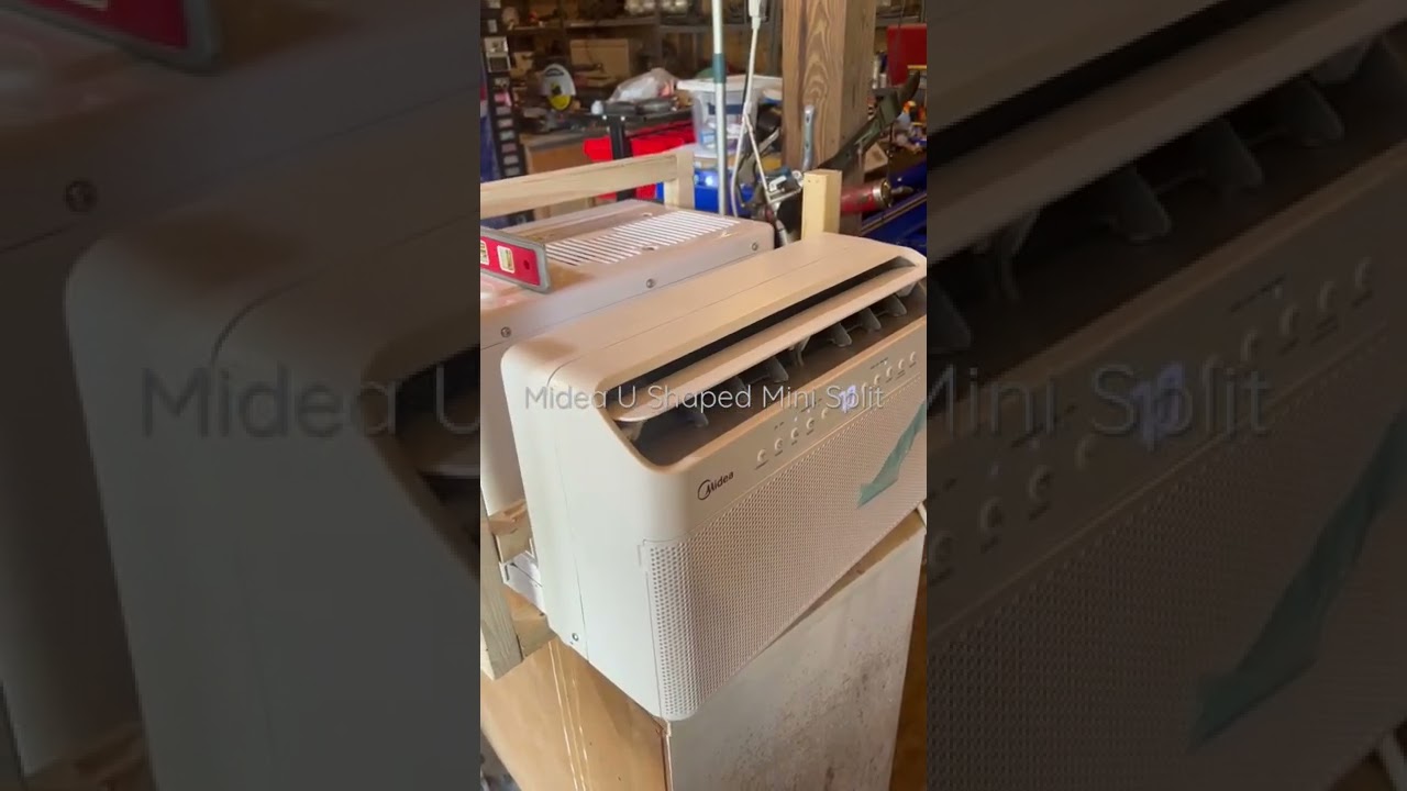 Midea U Shaped Mini Split in My Cargo trailer build - YouTube