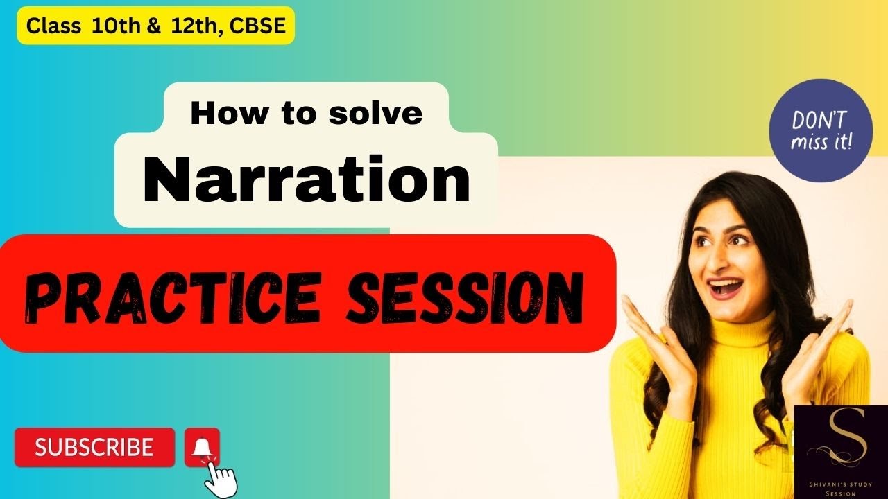 Narration Practice Test|Reported Speech| Narration English|Direct ...