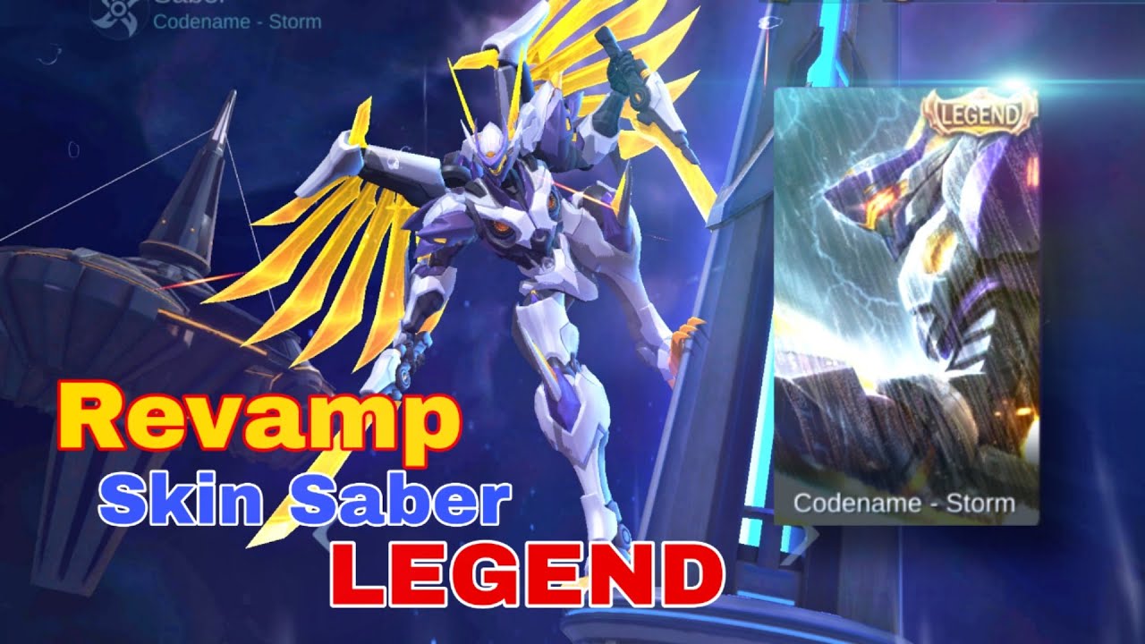 New Revamped Skin Saber Codename Storm Legends - YouTube