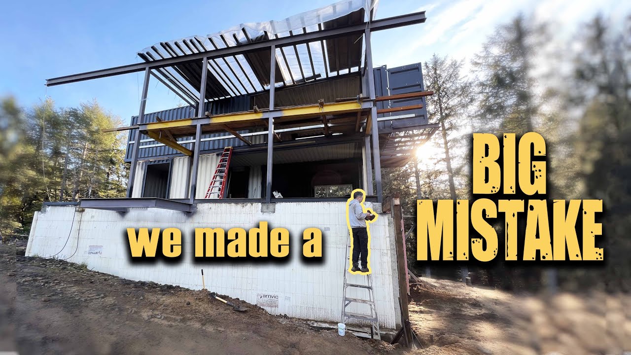 Couple STRUGGLES with DIY CONTAINER HOUSE... #build #diy #house - YouTube