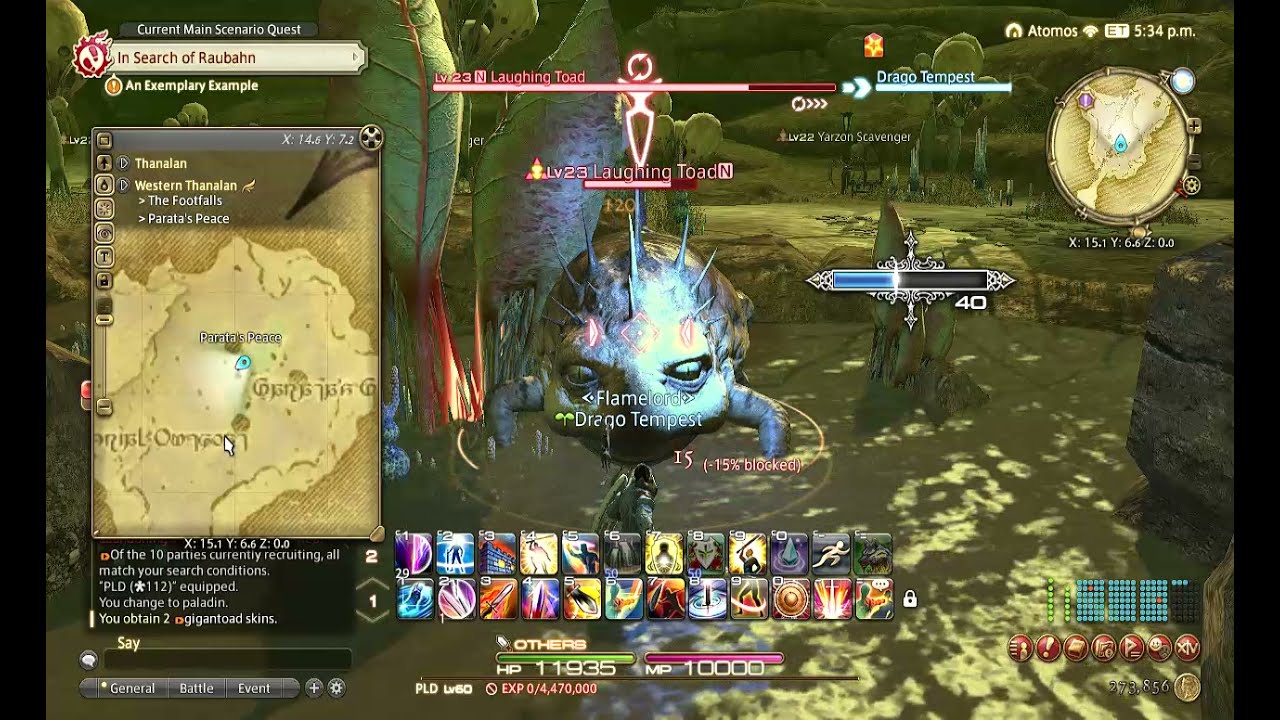 FINAL FANTASY XIV 2021 Laughing Toad Level 23 - YouTube