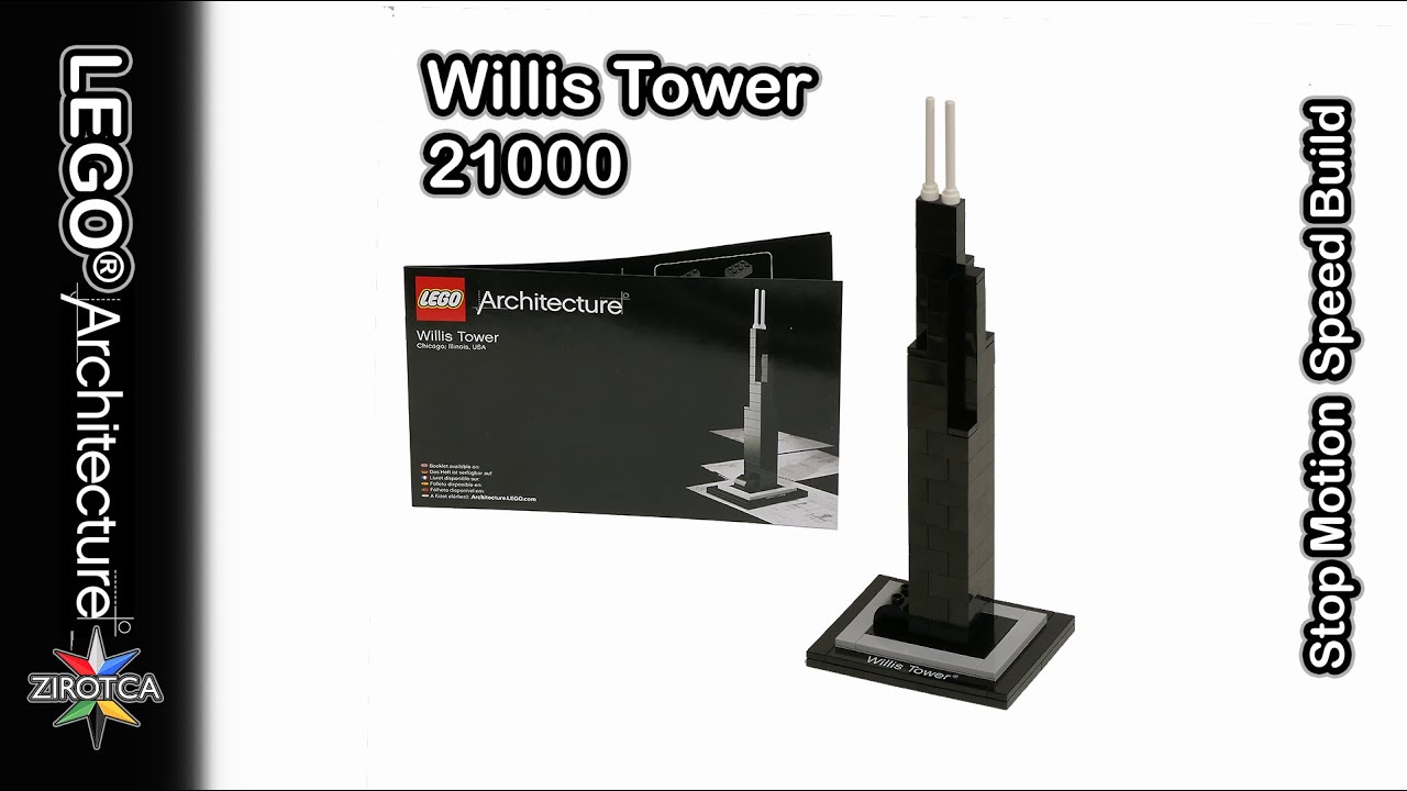 LEGO Architecture - 21000 Willis Tower - Speed Build Video - YouTube