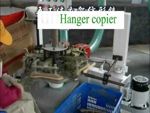 wood hanger production line - YouTube