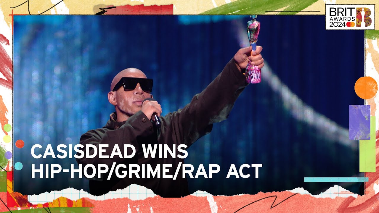 CASISDEAD Stunned At His Debut BRIT Win | The BRIT Awards 2024 - YouTube