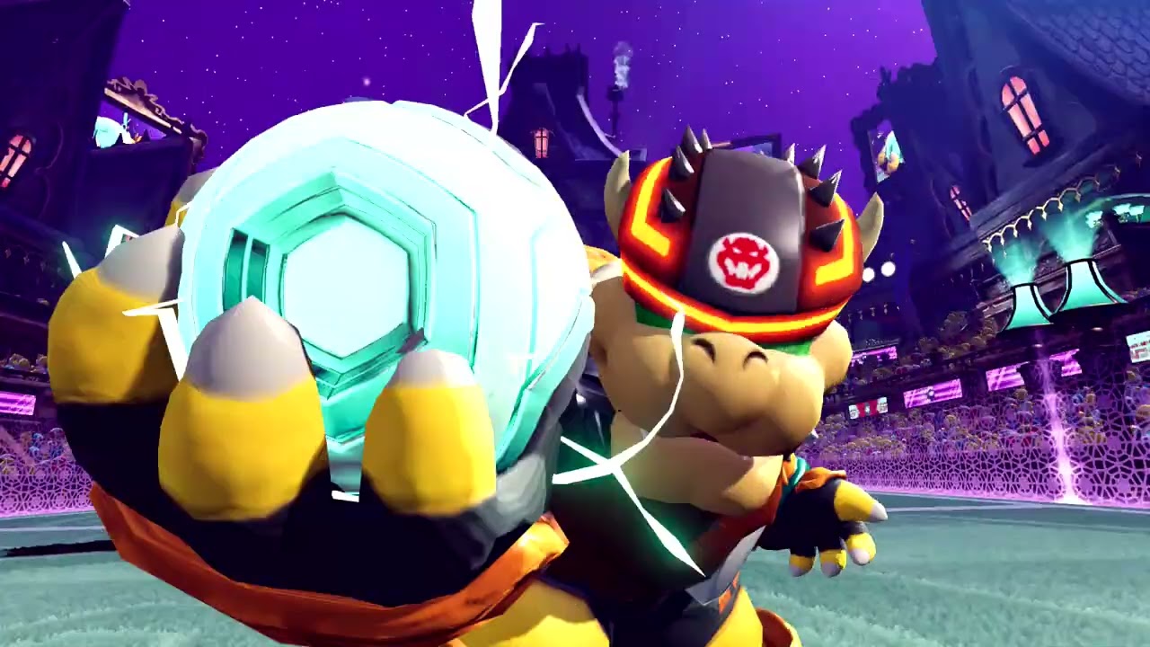 Mario Strikers Battle League is VERY COOL GAME! Wario laser vs Mario ...