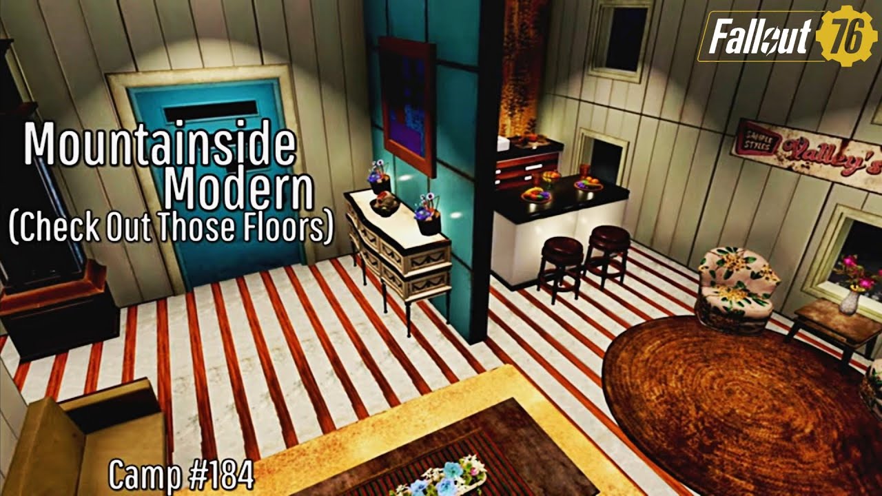 Fallout 76 Camp Build | Mountainside Modern | Custom // Floors ...