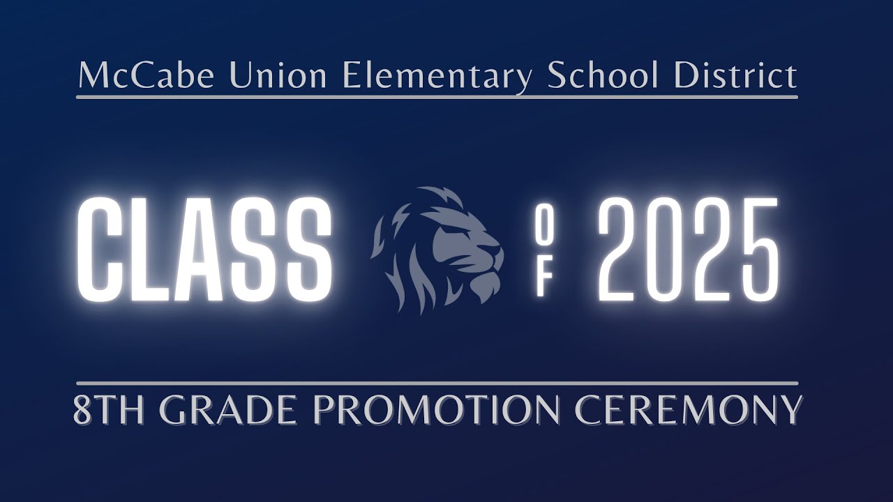 McCabe 2025 8th Grade Promotion Ceremony - YouTube