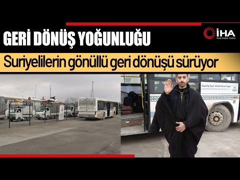 Suriyelilerin gönüllü geri dönüşü sürüyor
