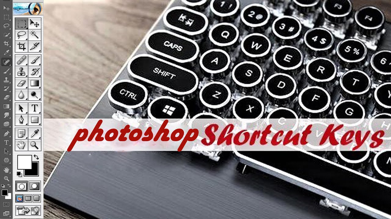 Shortcut keys in Photoshop 7.0 in Hindi /Urdu - YouTube