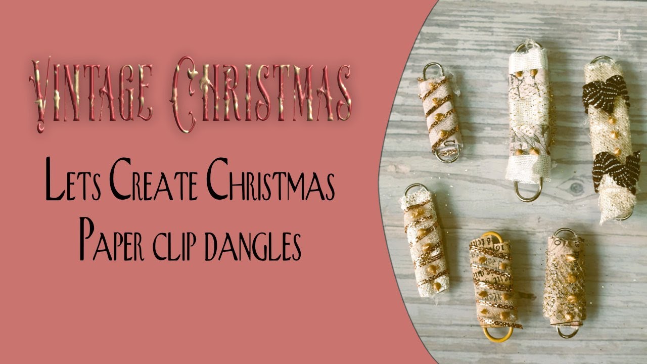 Making vintage paper clip dangles - YouTube
