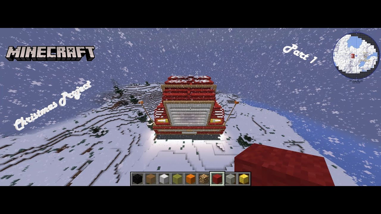 Minecraft Christmas Project- Part 1 - YouTube