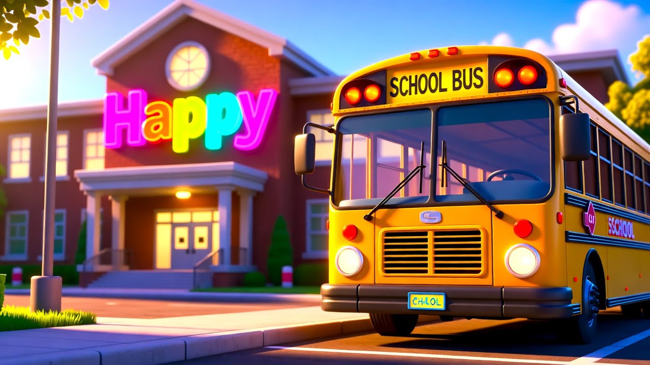 Beep Beep School Bus Fun 🚌🎒 | Learn Numbers & Letters for Kids ...
