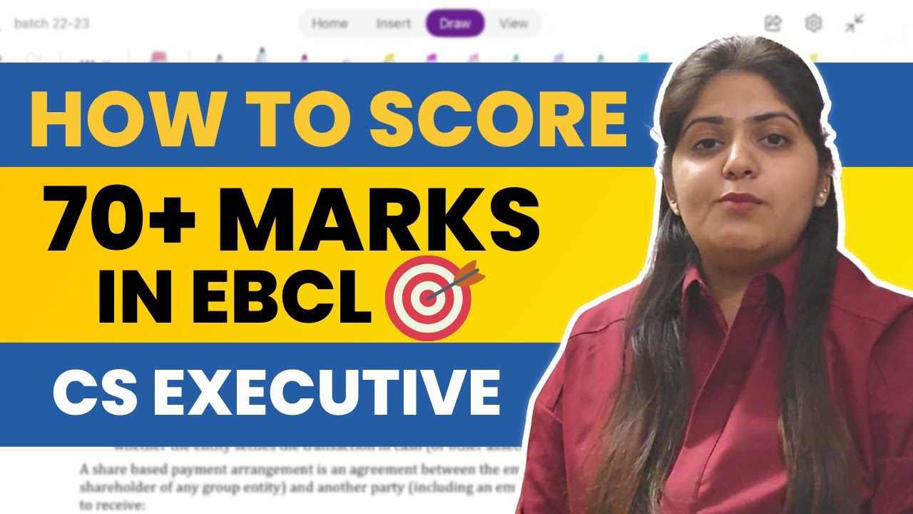 How to Score 70 Marks in EBCL | Economic Business and Commercial Laws ...