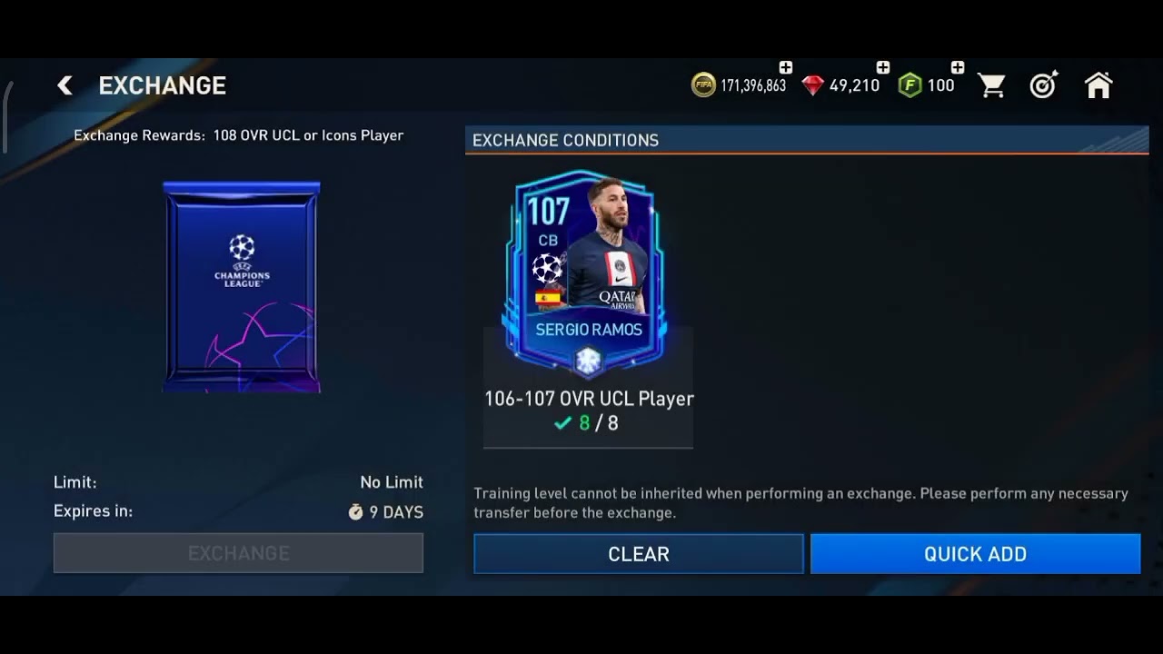 Fifa Mobile UCL 108 Player Opening Using 8 106+ UCL Players - YouTube