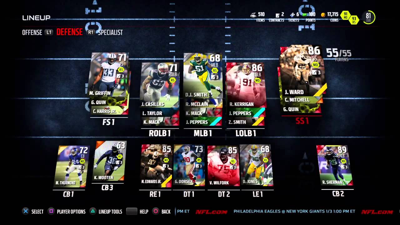 Madden 16 dual style MD/RS 90/90 cheapest lineup - YouTube