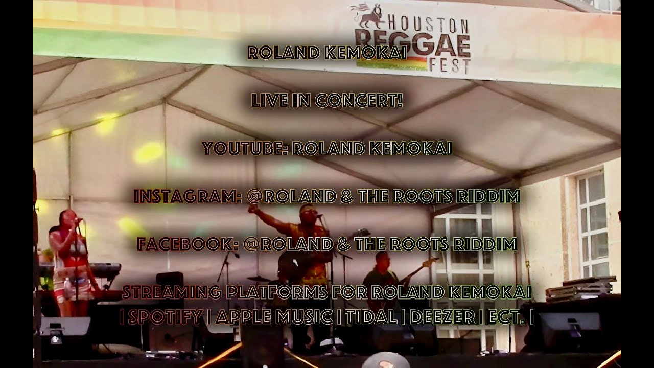 Roland Kemokai live in Houston | In Concert | Houston Reggae Fest ...