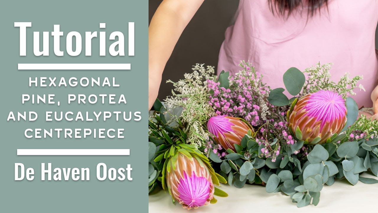Hexagonal Pine, Protea and Eucalyptus Centerpiece - YouTube