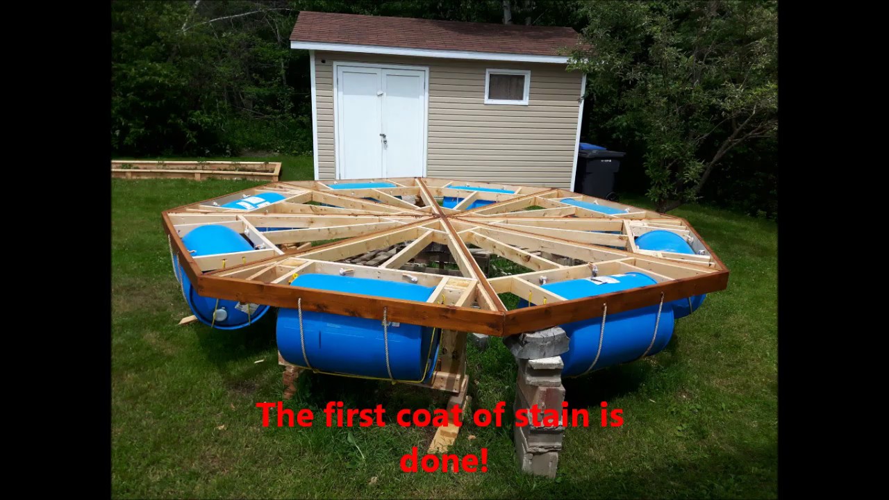 How to build an octagonal dock on wheels - YouTube