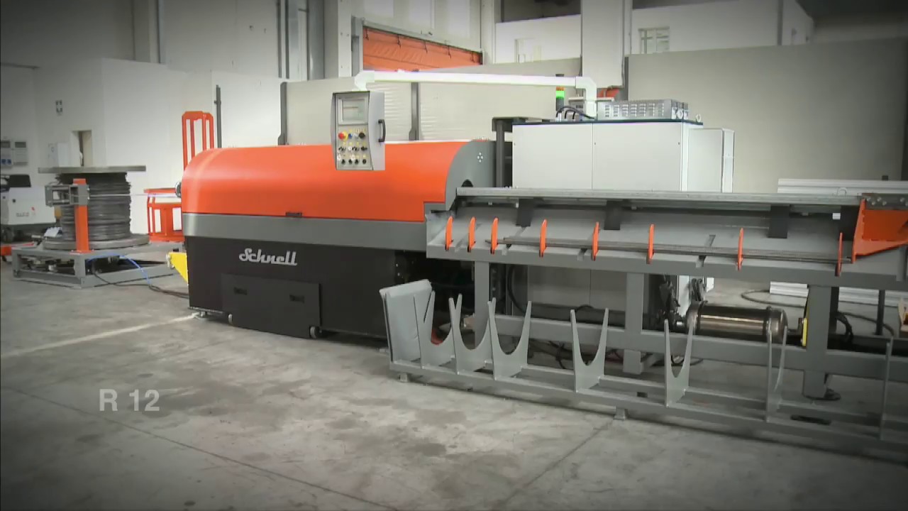 R12 - Wire Straightening machine - Schnell Spa - YouTube
