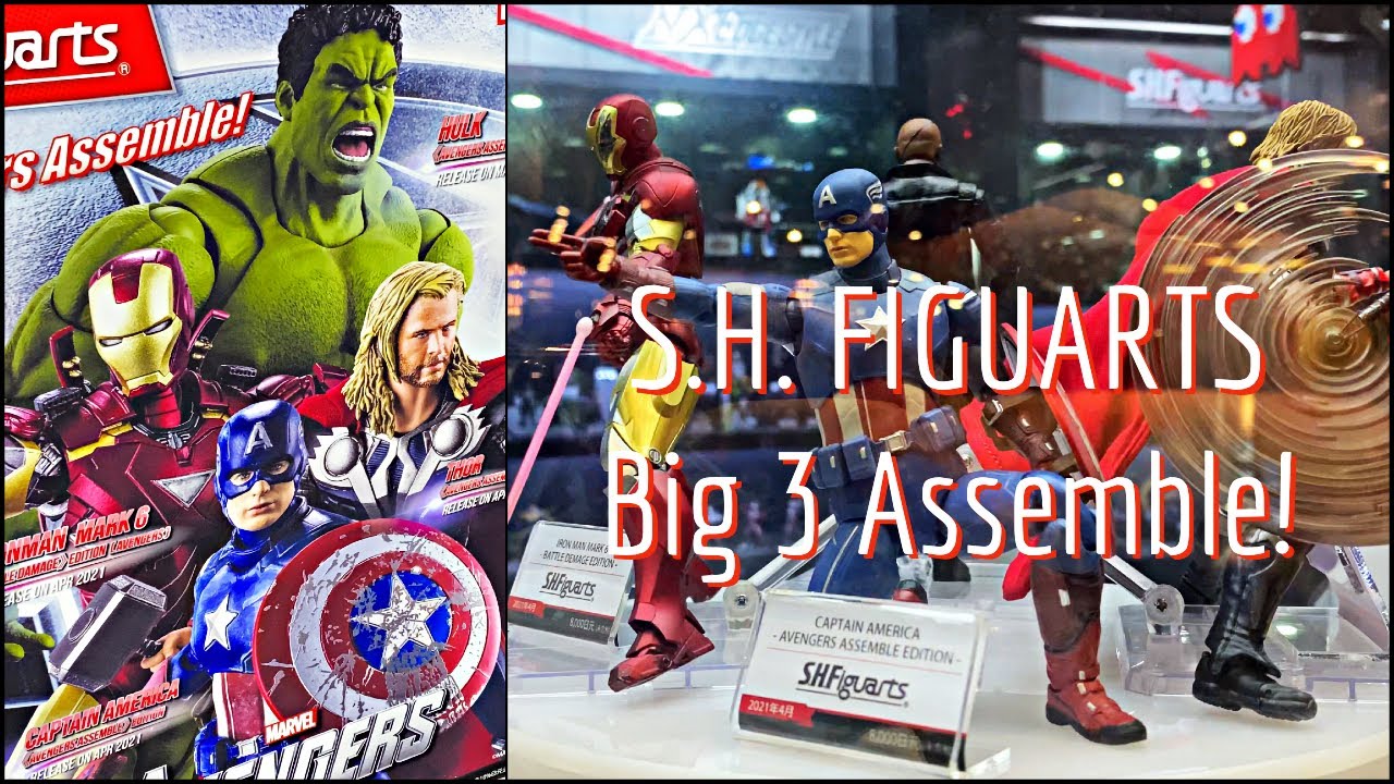 AVENGERS ASSEMBLE! S.H. Figuarts display, HULK next! - YouTube