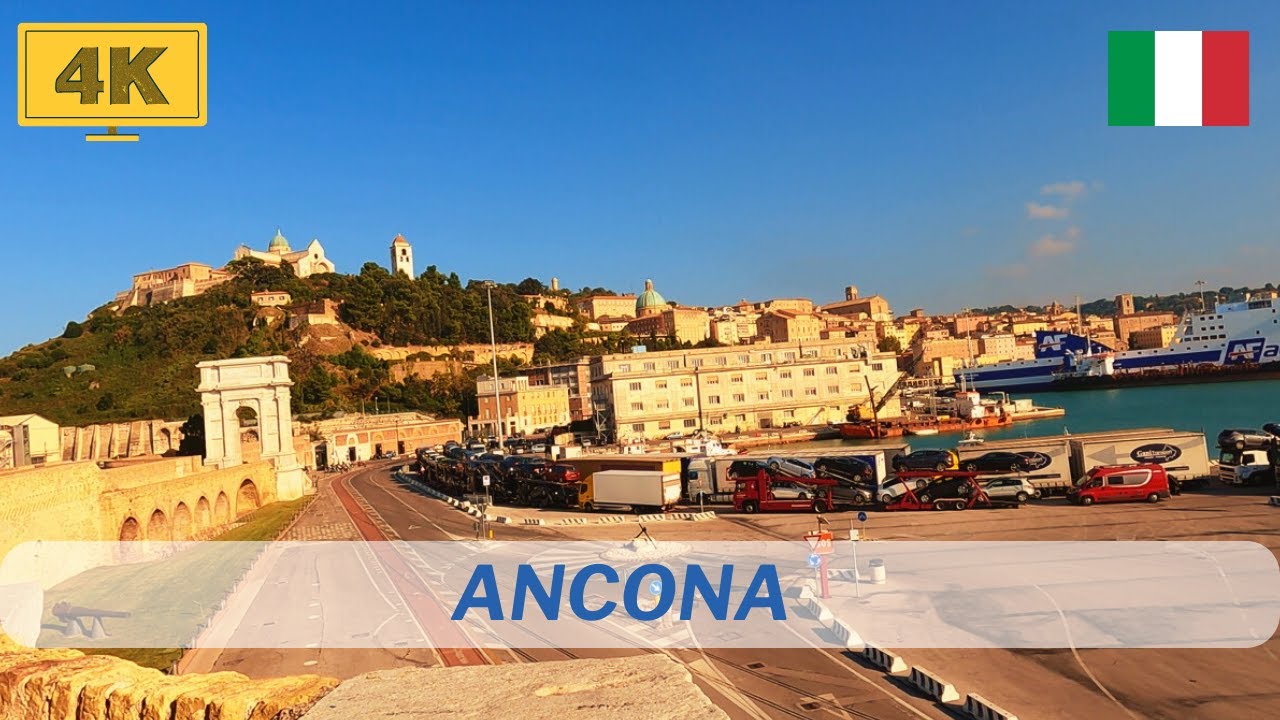 Ancona, Tour of the ancient area, Italy gem, Italy walking tour 4k ...