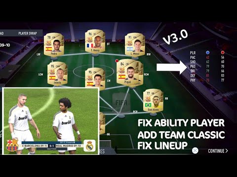 Fifa 16 Mobile | FINALLY Fix Ablity & Add Team Classic Fc Barcelona ...