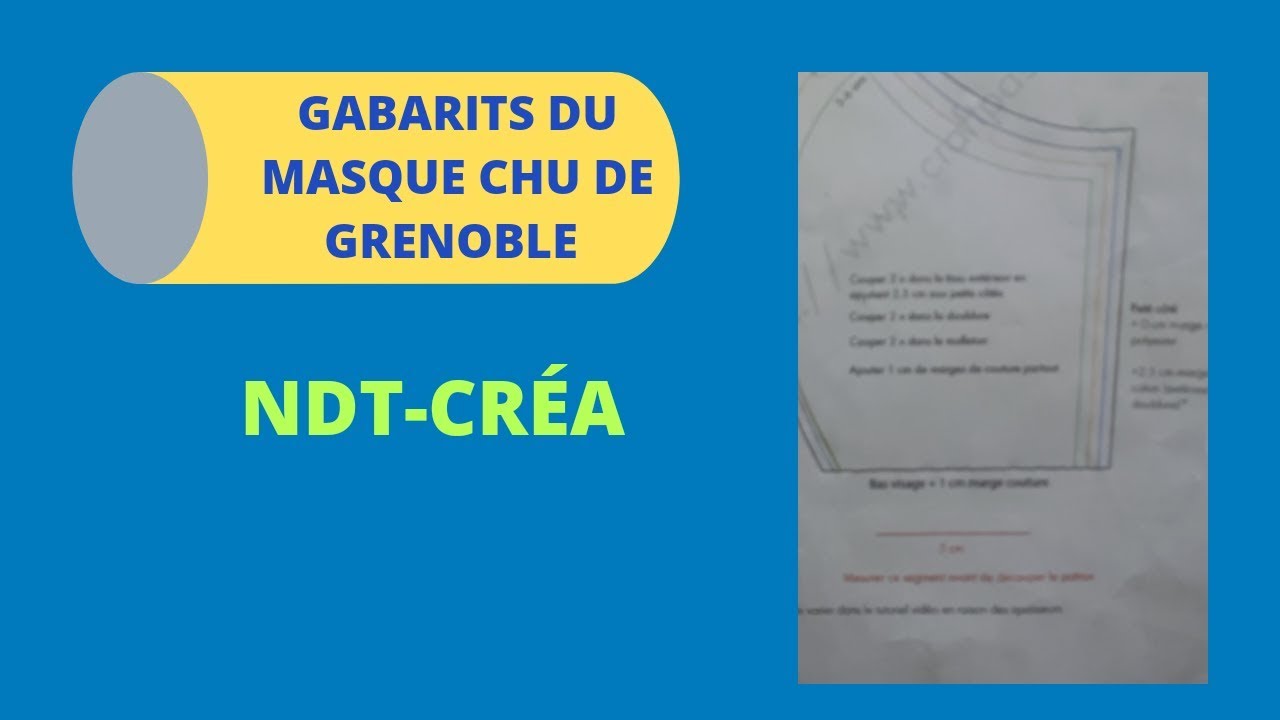 Gabarits masques de protection du CHU de Grenoble - YouTube