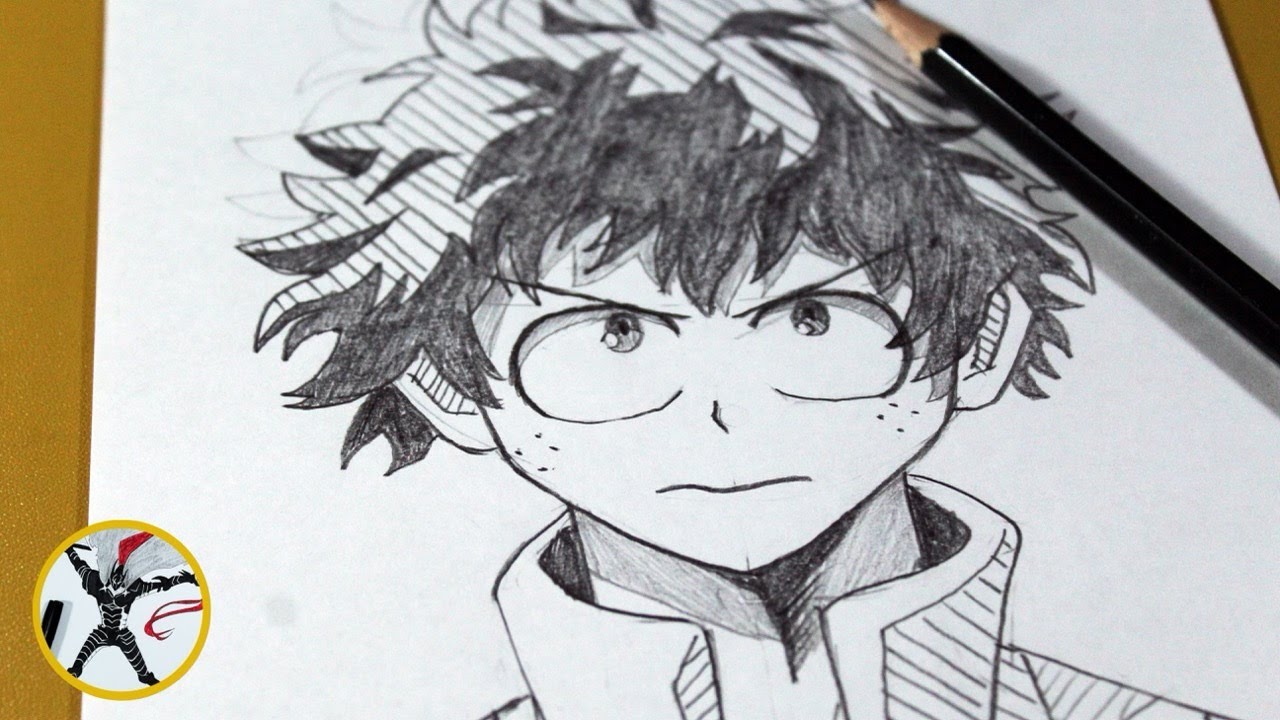 How to Draw Deku Step by Step – Easy My Hero Academia Sketch Tutorial ...