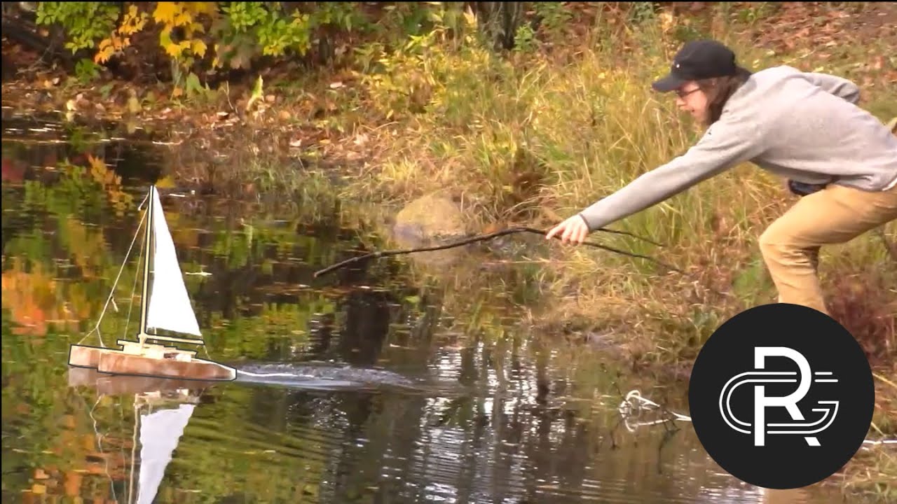 Building and learning to sail a model sailboat - YouTube