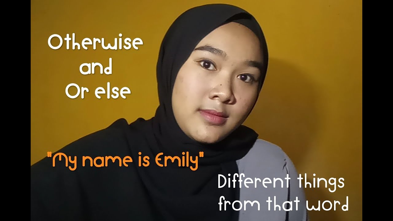 Learning conjunction 'otherwise and or else' - YouTube